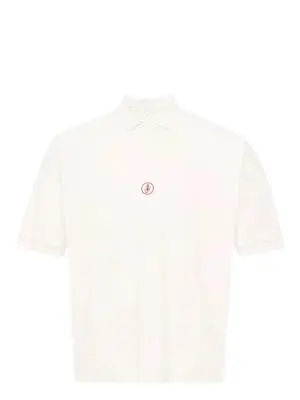 JW Anderson Logo-embroidered Polo Shirt - Neutrals