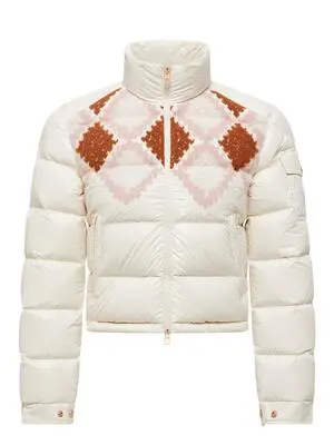 Moncler Megara Wool-trimmed Down Jacket - Multicolor
