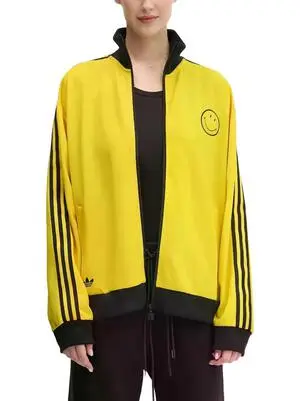 Adidas Smiley Three-stripe Track Top - Yellow