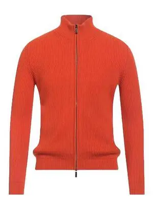 MOORER Cardigan In Cashmere - Orange