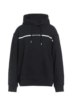 Armani Exchange Cotton Blend Hoodie - Blue