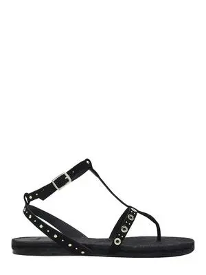 CastaÑer Pati Studded Sandals - Black