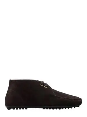 Car Shoe Suede Driving Boots - Brown