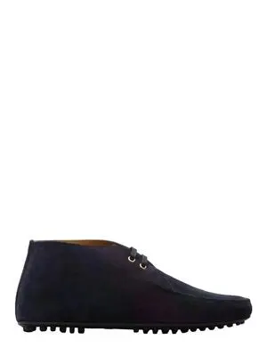Car Shoe Suede Driving Boots - Blue