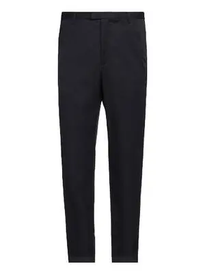 Emporio Armani Tailored Virgin Wool Tapered Pants - Navy
