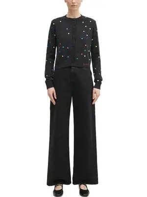 Fiorucci Polka-dot Cardigan - Black