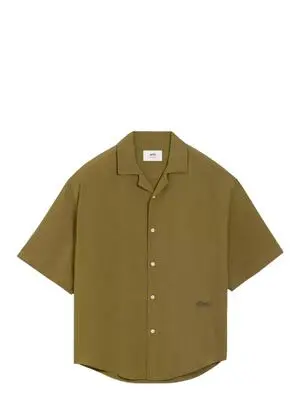 Ami Round-hem Short-sleeve Shirt - Green