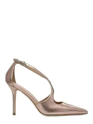 LELLA BALDI 100mm Ankle-Strap Pointed-Toe Pumps