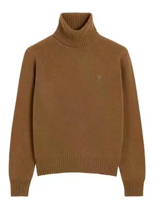 Ami De Coeur Roll-neck Sweater - Brown