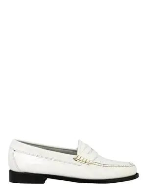 G.H.BASS Leather Penny Loafers - White