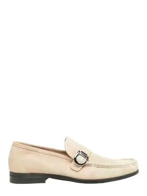 FERRAGAMO Gancini-ornament Loafers - Brown