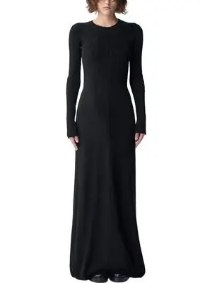 ANN DEMEULEMEESTER Eva Open-back Maxi Dress - Black