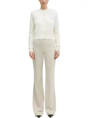 Fiorucci Embroidered Button Cardigan - Neutrals