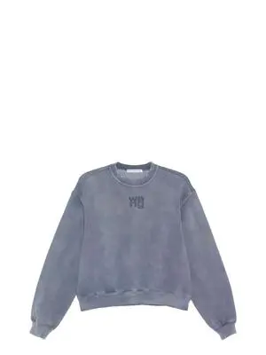 Alexander Wang Logo-embossed Sweatshirt - Blue