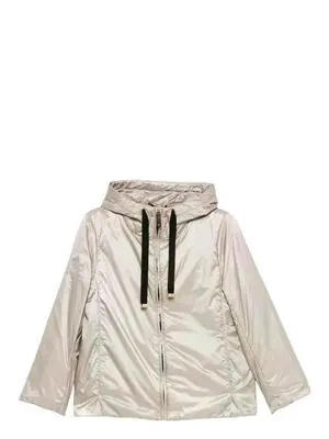Max Mara Hooded Zip-front Jacket - Grey