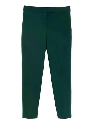 Max Mara Cropped Trousers - Green
