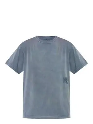 Alexander Wang Logo-detail Cotton T-shirt - Blue