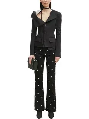 Fiorucci Embellished Flared Jeans - Black