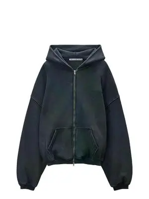 Alexander Wang Hooded Zip-up Jacket - Black