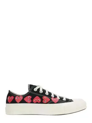 COMME DES GARÇONS PLAY X CONVERSE Chuck 70 Canvas Sneakers - Black