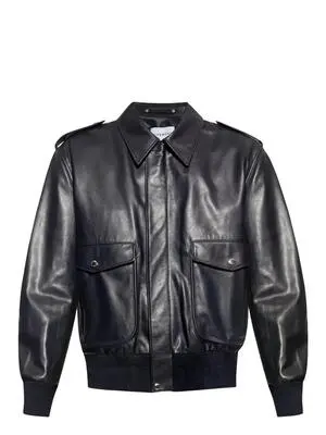 Givenchy Flap-pocket Leather Jacket - Black