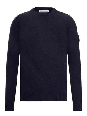 Stone Island Crew-Neck Sweater Blue