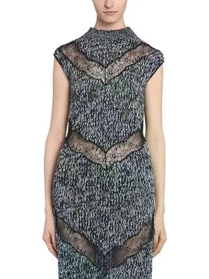 Giambattista Valli Lace-inset Dress - Grey