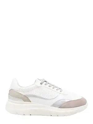 Geox Panelled Sneakers - White