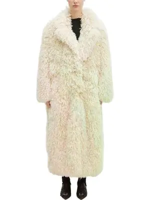 Fiorucci Teddy Long Coat - Neutrals