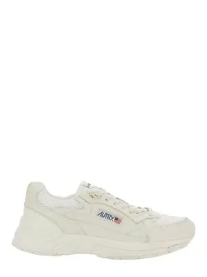 AUTRY Hyperway Logo-patch Sneakers - White
