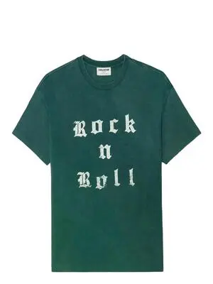 Zadig&Voltaire Teddy Rock N Roll Studs T-shirt - Green