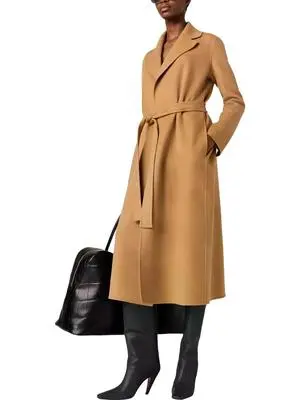 Stella McCartney Wrap Double-Face Coat Neutrals