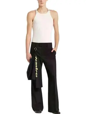 COURREGES Sleeveless Top With Buckle Detail - White