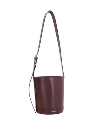 JIL SANDER Cannolo Bucket Bag - Red