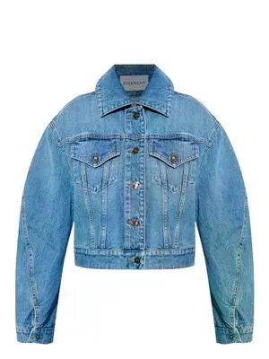 Givenchy Puffed-sleeve Denim Jacket - Blue