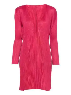 Issey Miyake Pleated Cardigan - Pink