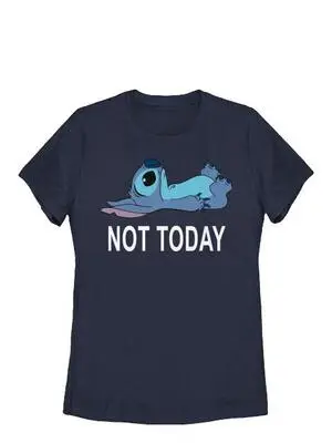 LILO & STITCH Not Today Graphic T-shirt - Navy Blue