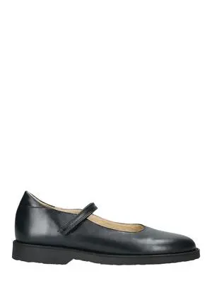 PAPOUELLI Leather Emilia Shoes - Navy