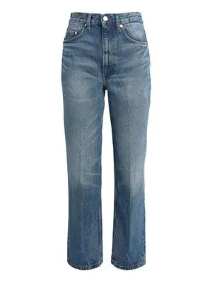 Sandro Mid-rise Straight Leg Jeans - Blue