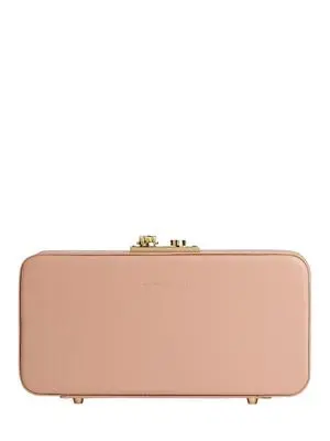 GIANVITO ROSSI Valì Clutch - Pink Leather