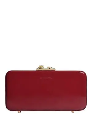 GIANVITO ROSSI Valì Clutch - Red Leather