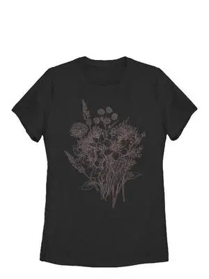 LOST GODS Floral Doodles Graphic T-shirt - Black