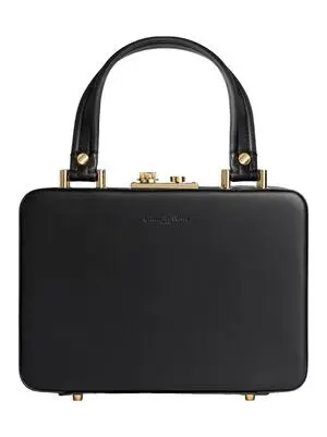 GIANVITO ROSSI Valì Top Handle Bag Black Leather