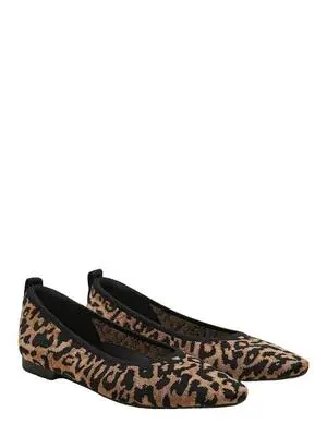 Vivaia Square-toe Flats - Mini Leopard