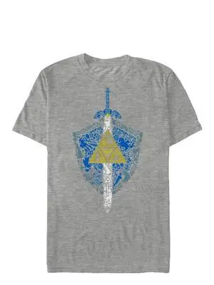 NINTENDO Legend Of Zelda Hidden Pattern Graphic T-shirt - Athletic Heather