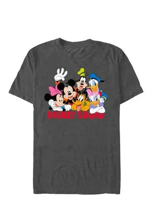 MICKEY & FRIENDS Disney Squad Group Shot Graphic T-shirt - Charcoal Heather