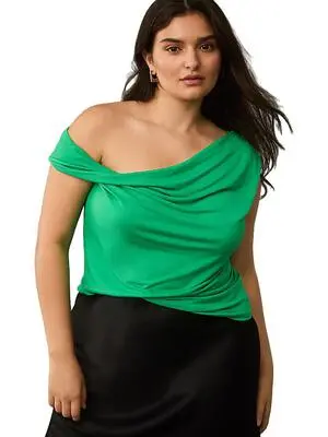 ELOQUII Asymmetric Twist Top