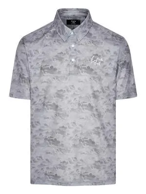 EASTSIDE GOLF Signature Polo Charcoal Cloud Print