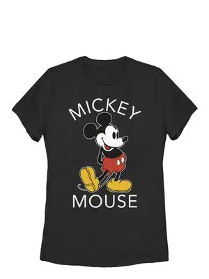 MICKEY & FRIENDS Mickey Mouse Graphic T-shirt - Black