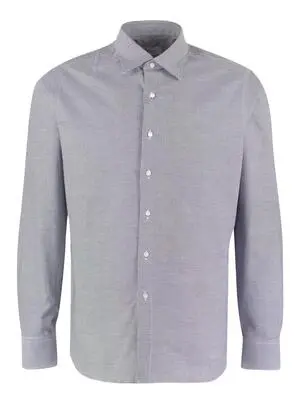 THE (ALPHABET) Checked Cotton Shirt - Black